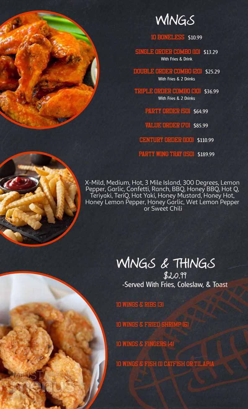 Menu | J.R. Crickets