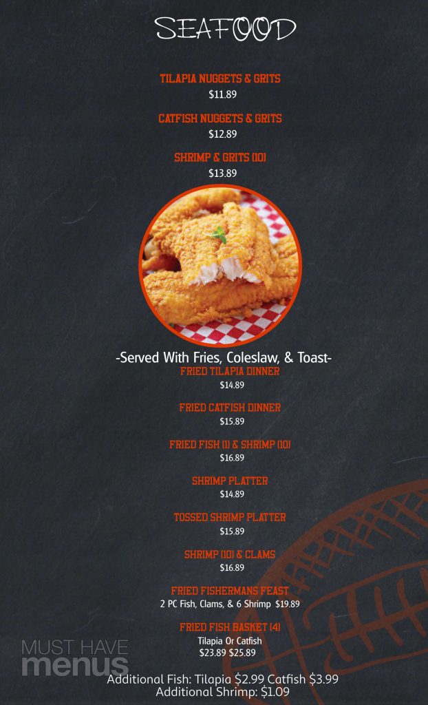 Menu | J.R. Crickets