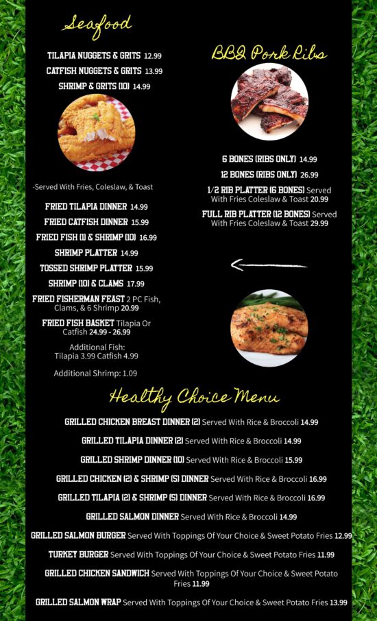 Menu | J.R. Crickets